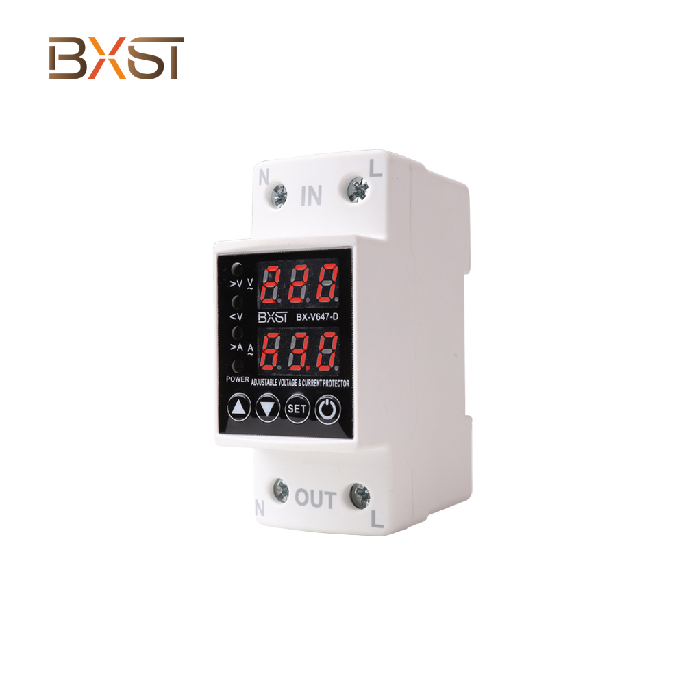 BX-V647-D Din Rail Adjustable Voltage & Current Protector Protector De ...